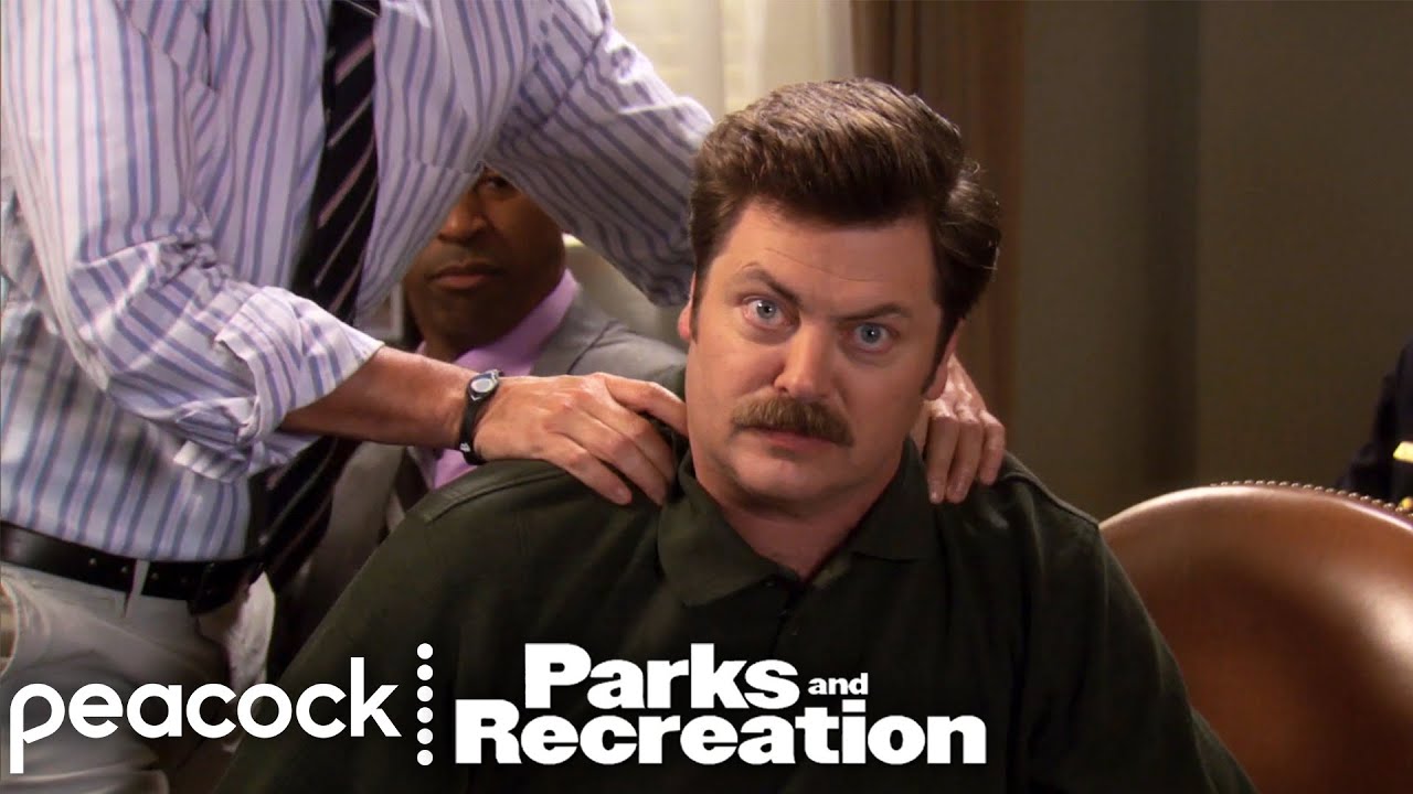 Ron Helps Slash the Budget | Parks and Recreation - YouTube