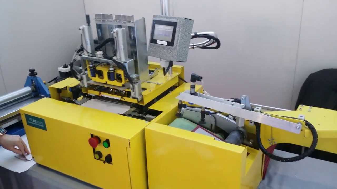 First "DeMax" book casing machine - YouTube