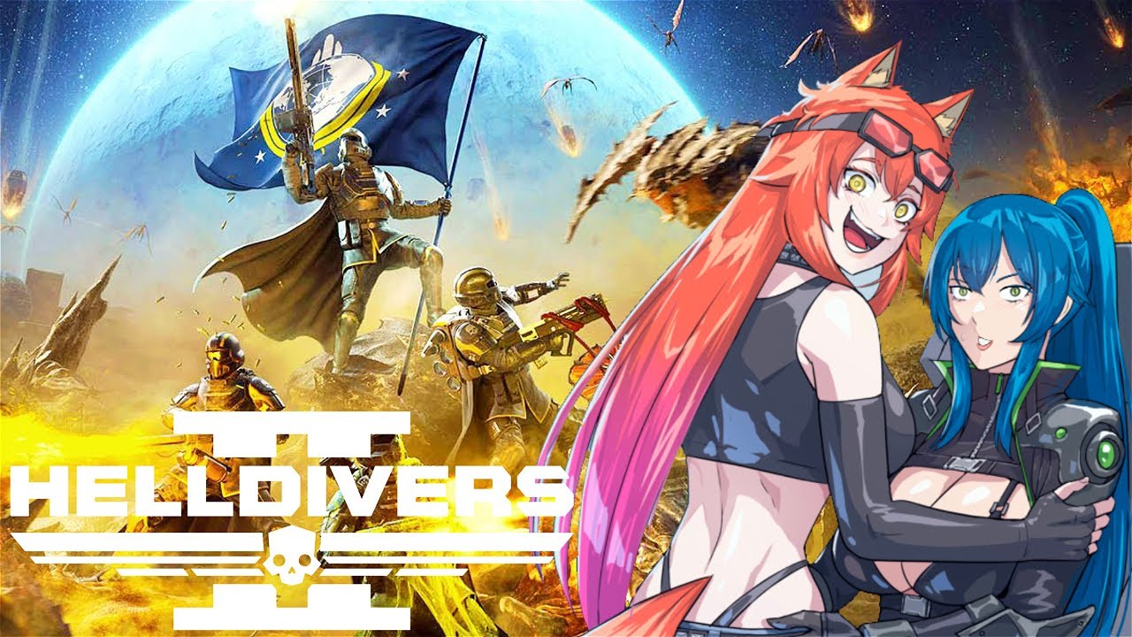 BUSTY WAIFUS For LIBERTY In Helldivers 2!!! #vtuber #envtuber #helldivers2 - YouTube