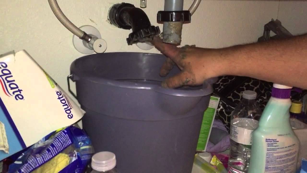 Most disgusting P-trap clean out ever - YouTube