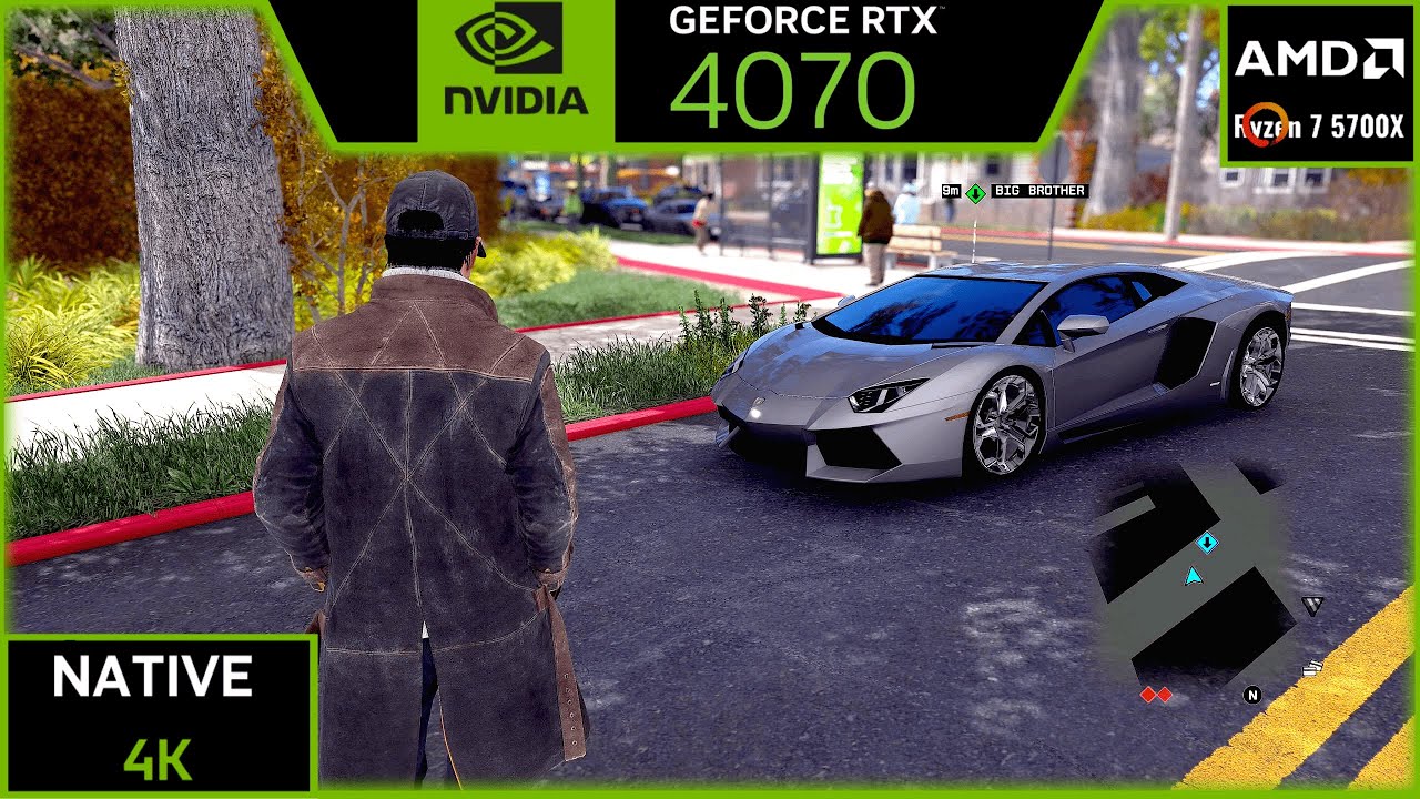 WATCH DOGS REMASTERED : RTX 4070 (MAX SETTINGS NATIVE 4K) - YouTube