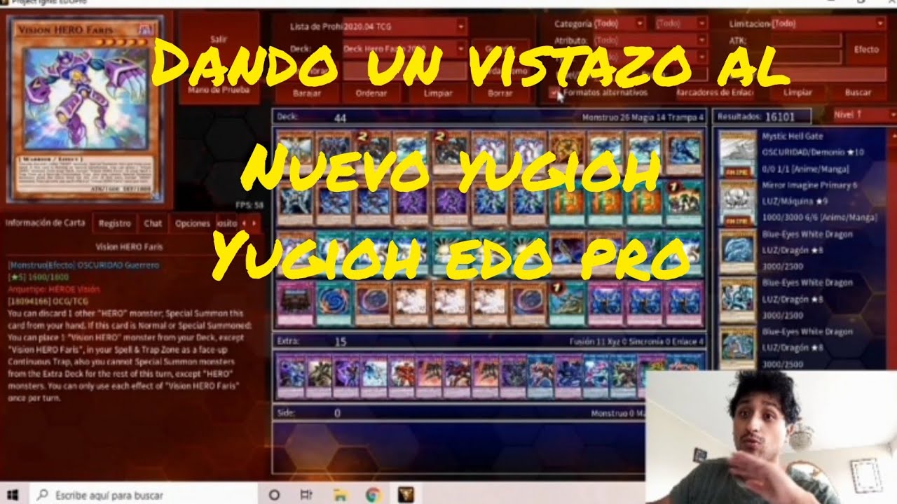 YUGIOH EDO PRO Instalacion Descarga y Analisis - YouTube