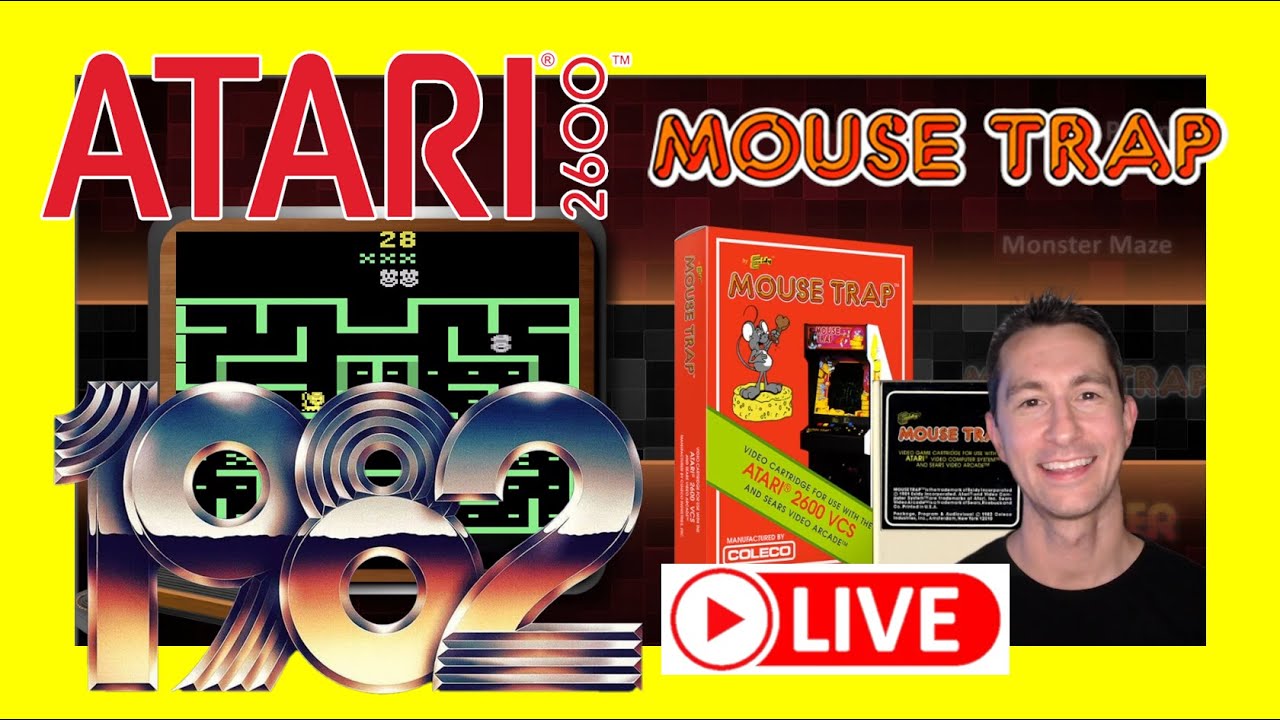 Chronologically Gaming is LIVE! Mouse Trap Scurries to the Atari! #mousetrap #atari #videogames ...