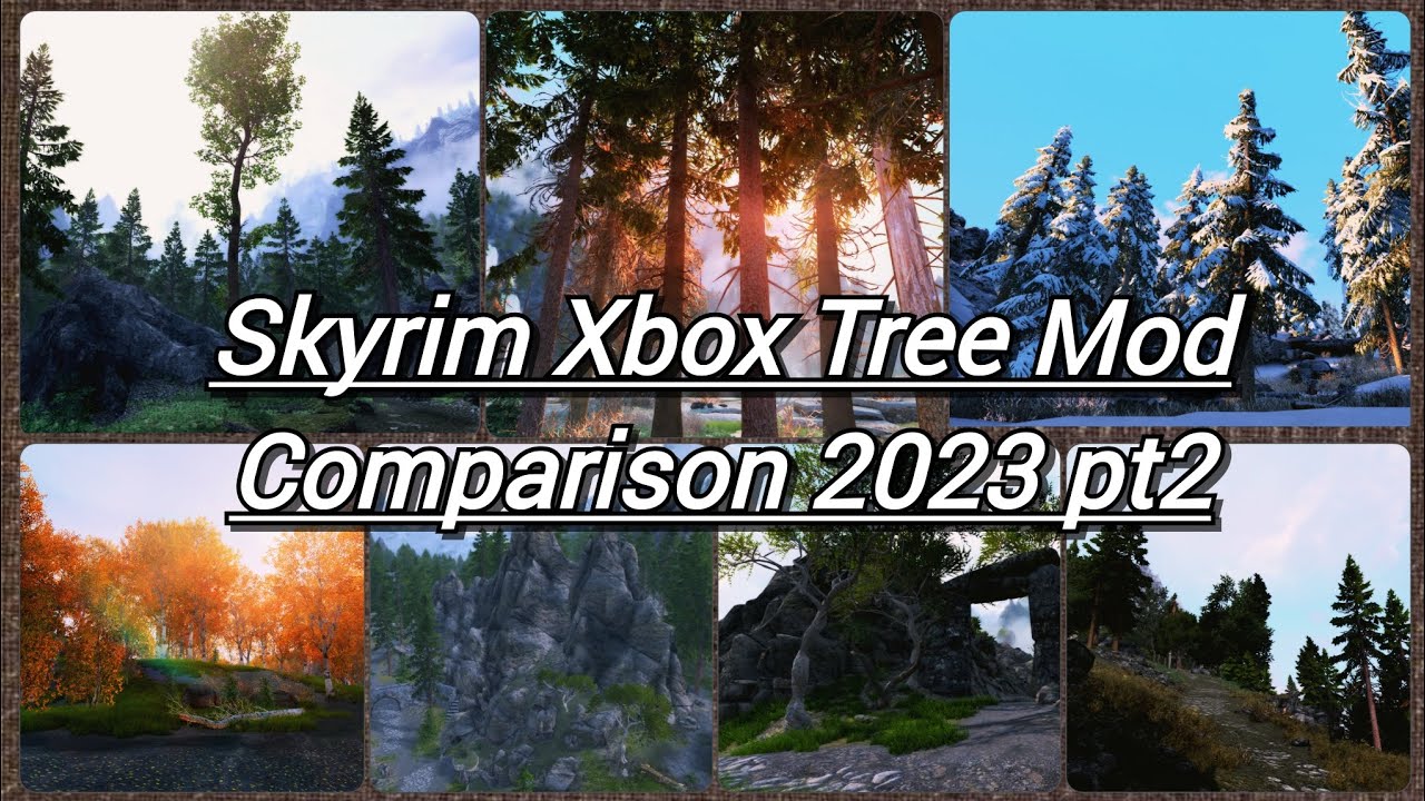 Skyrim Xbox Tree Mod Comparison Guide 2023 PT2 - YouTube