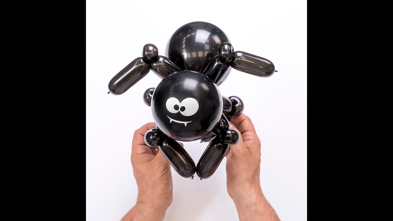 Making a Creepy Balloon Halloween Spider: Tutorial - YouTube