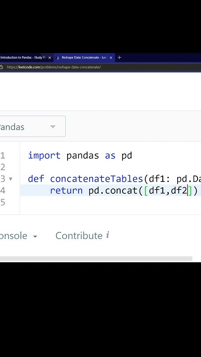 Master Table Concatenation In Pandas Leetcode Sql To Python Guide 2651