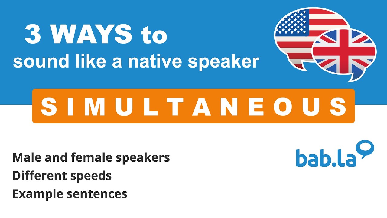 SIMULTANEOUS pronunciation | Improve your language with bab.la - YouTube