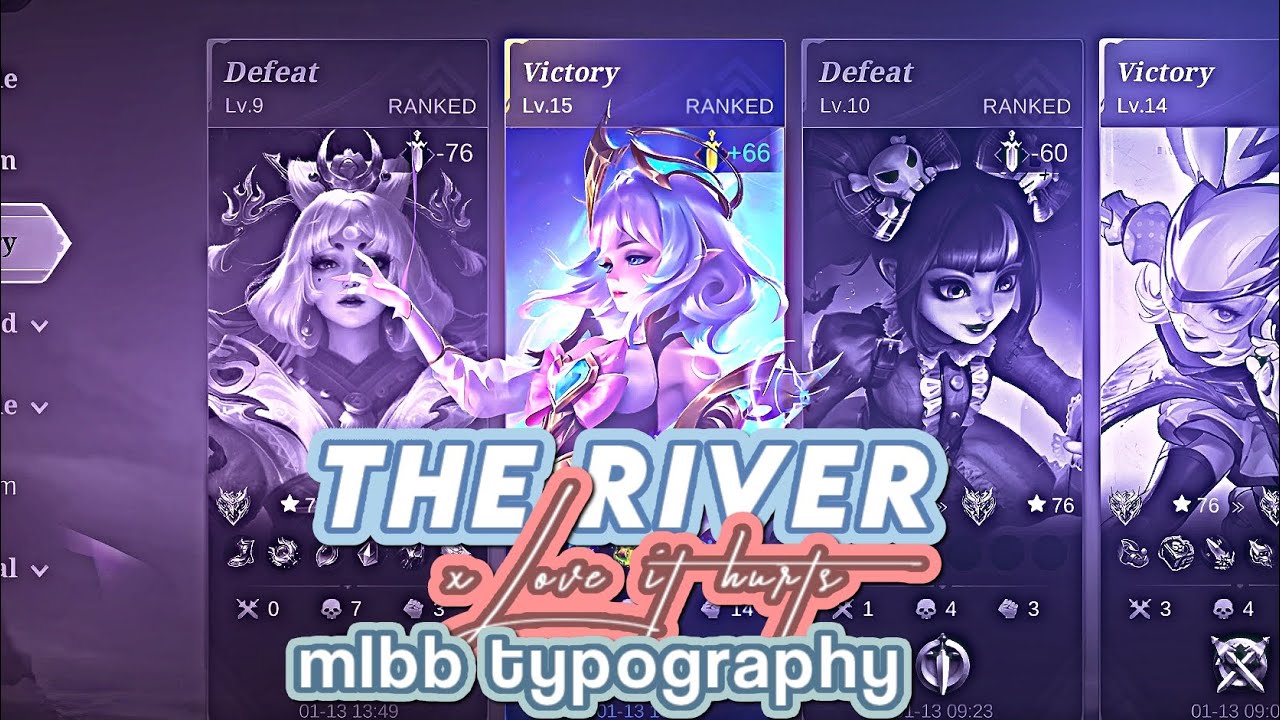 The River x Love It Hurts🥀 ML Typography Preset Alight Motion And ...