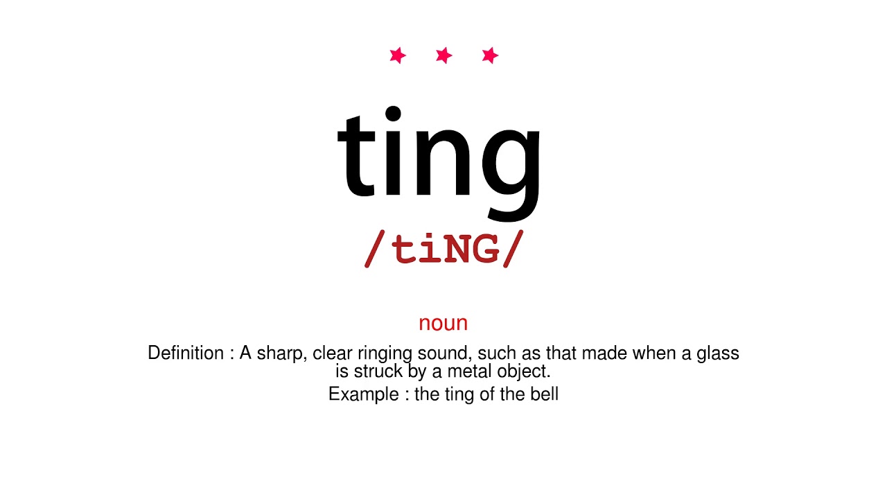 How to pronounce ting - Vocab Today - YouTube