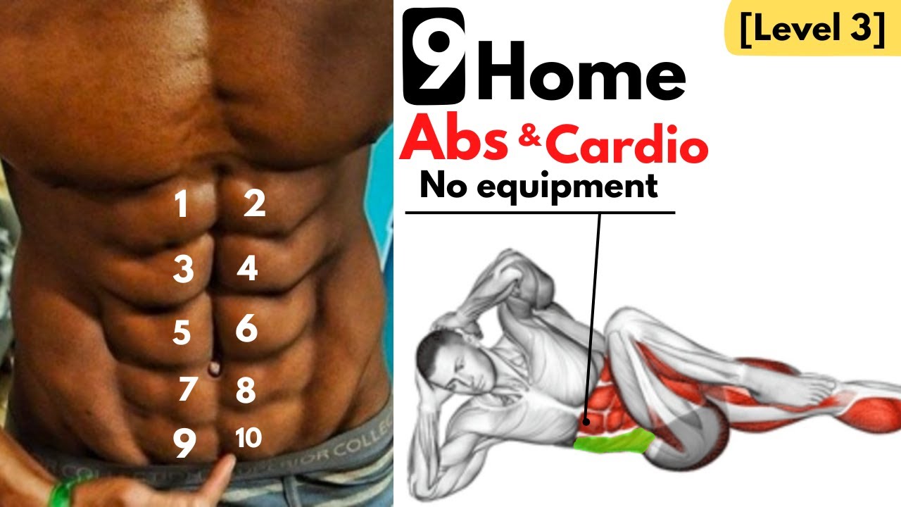 9 Minutes Abs And Bodyweight Cardio | Intermediate [Level 3] - YouTube