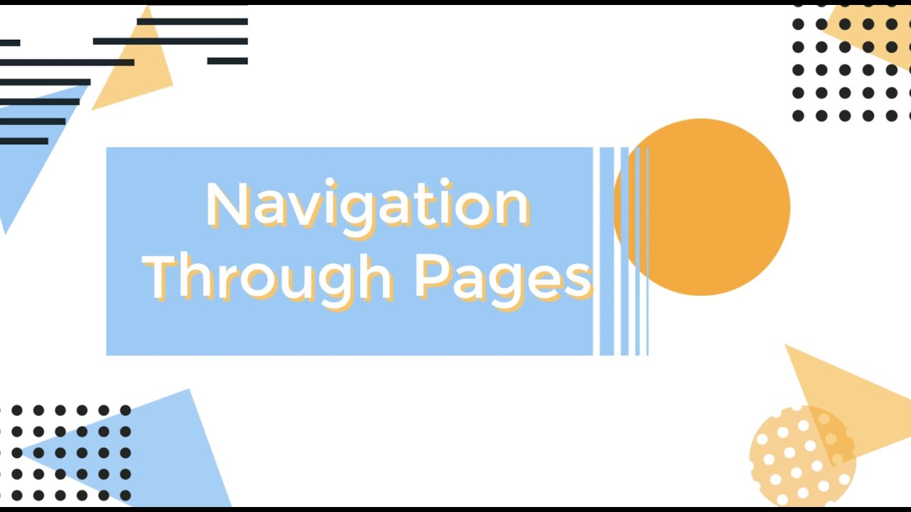 08 - Navigation Through Pages - YouTube