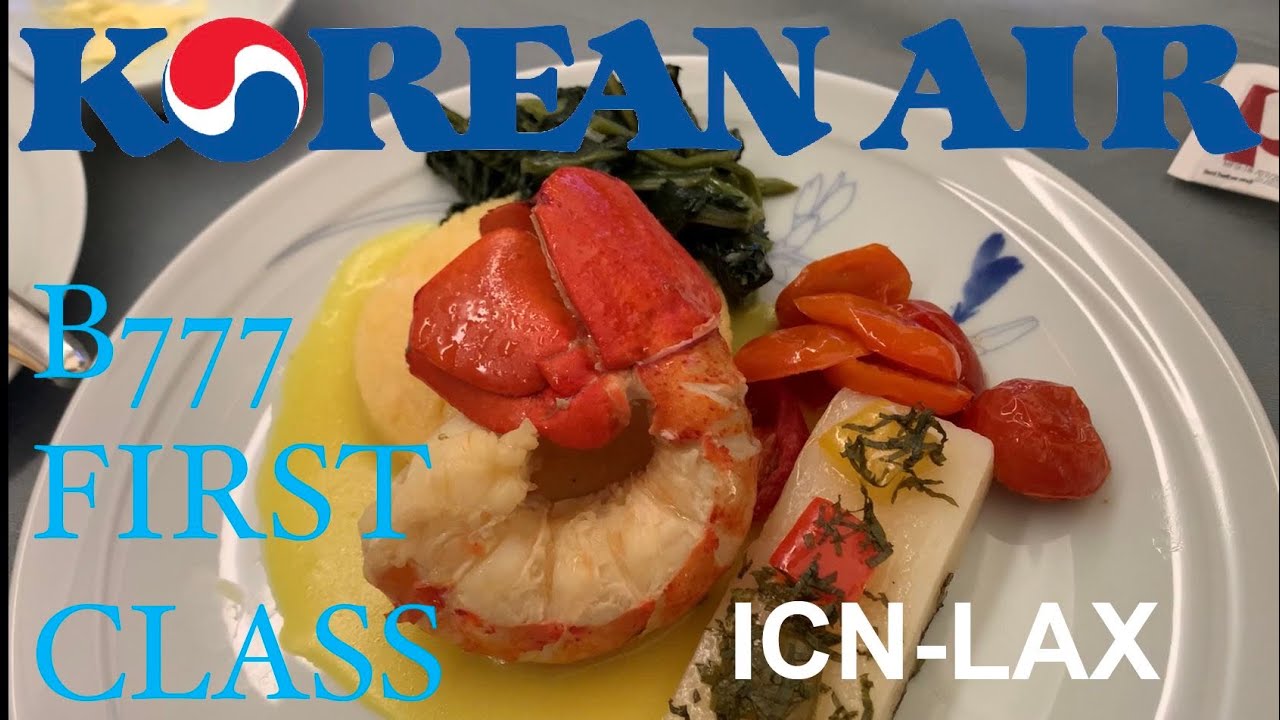 Korean Air First Class Food