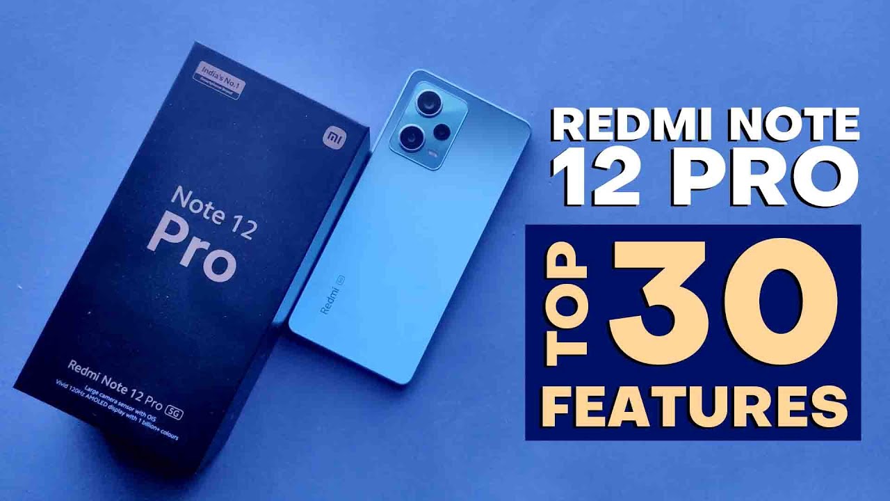 Top 30 Features Redmi Note 12 Pro | Always On Display | Blocklist ...