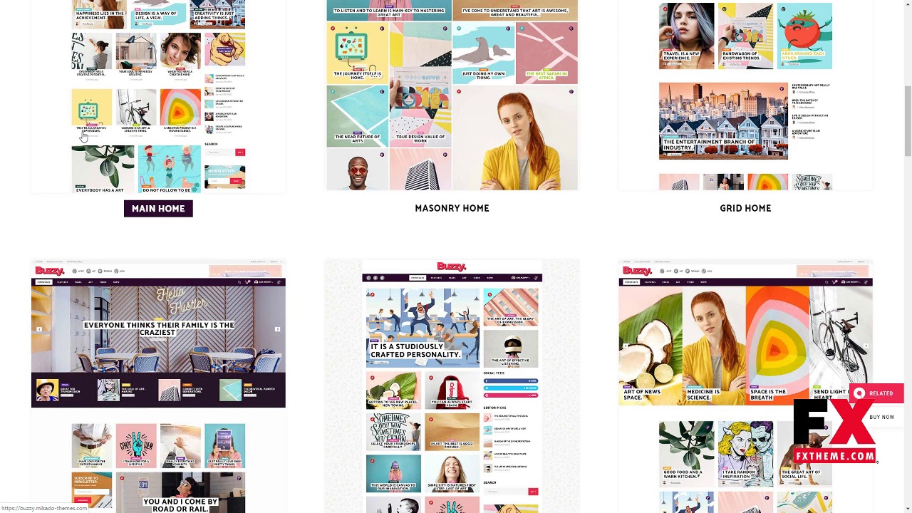 Buzzy - Creative Magazine Theme - YouTube