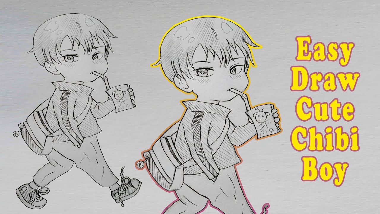 HOW TO DRAW KAGEYAMA CHIBI | HOW TO DRAW CHIBI BOY EASY - YouTube