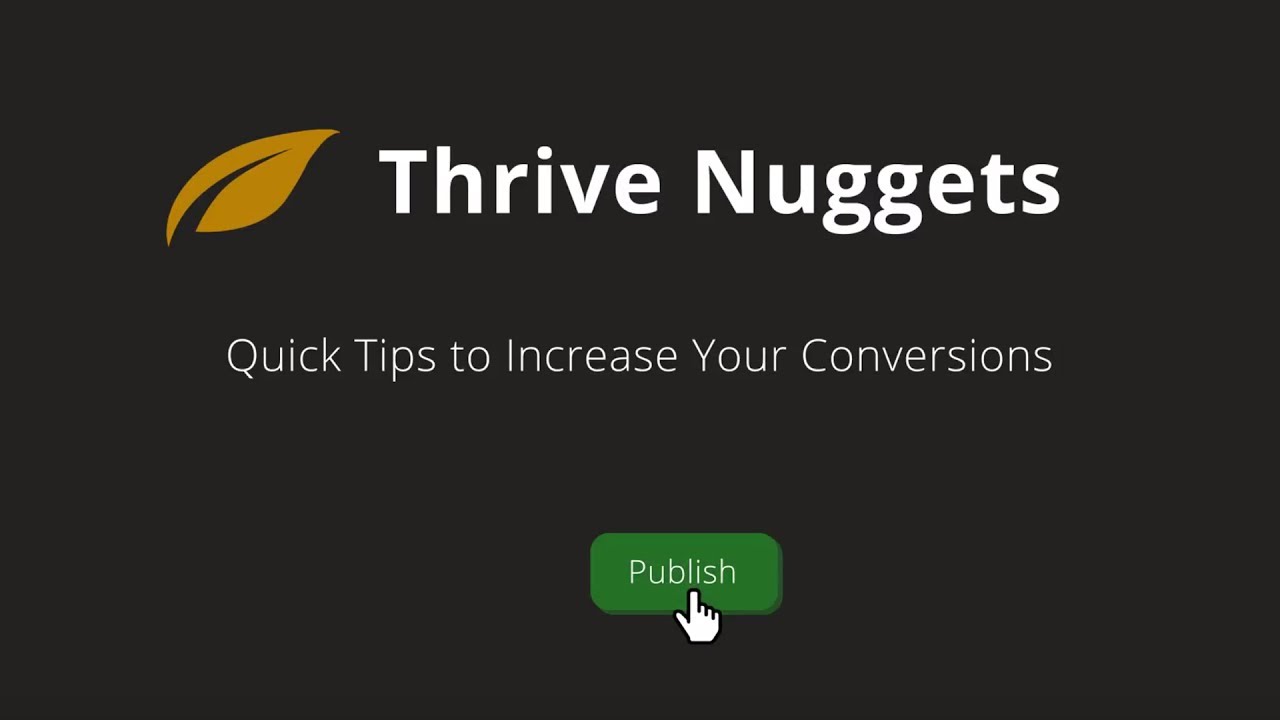 Thrive Nuggets: Get Higher Open and Click-through Rates - YouTube