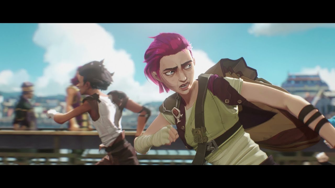 League of Legends Arcane running from enforcers - YouTube