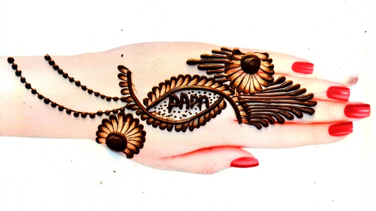 easy mehandi design || mehandi design || very easy mehandi design ...