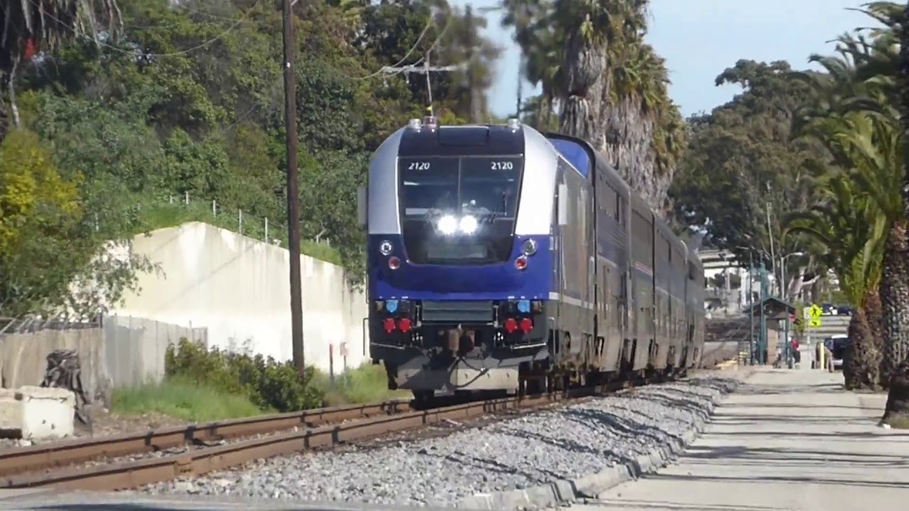 Amtrak 767-Pacific Surfliner-Garden Street-#2120 SC-44 - YouTube