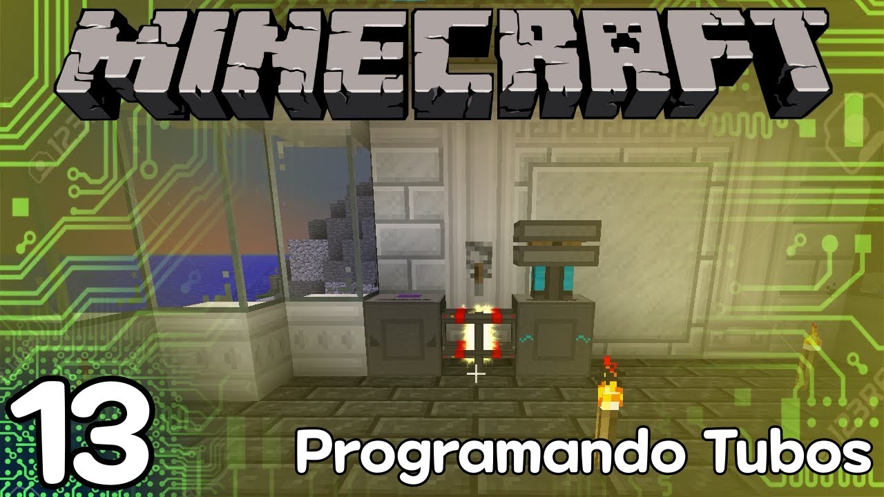 Minecraft com Mods - #13 Programando Tubos - YouTube