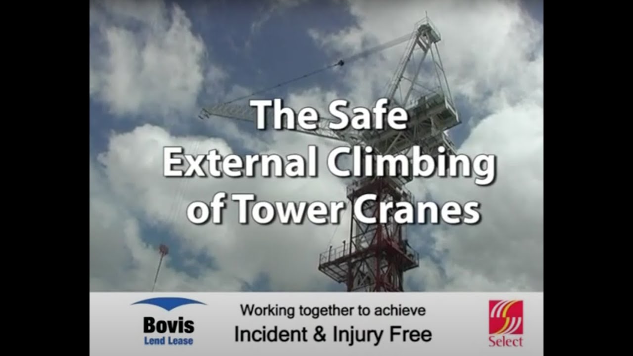 CPA - The Safe External Climbing of Tower Cranes - YouTube