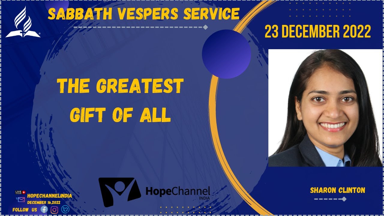 🔴 Live | Vespers Service | The Greatest Gift Of All | Dec 23 , 2022 ...