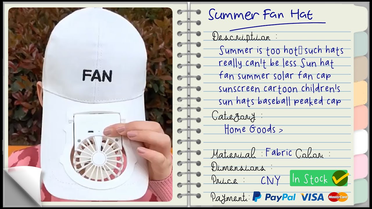 Summer is too hot, such hats really can't be less Sun hat fan summer ...