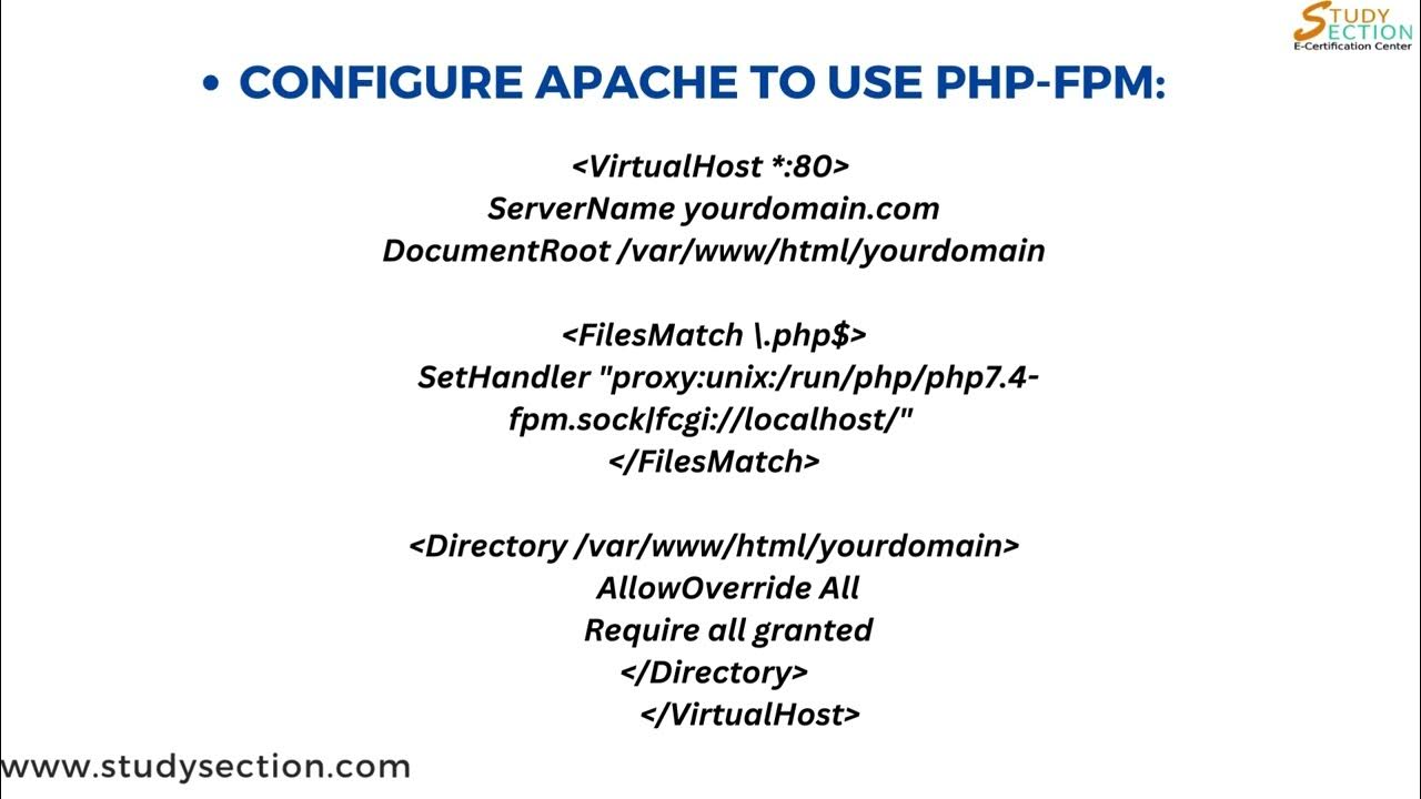 Learn How to Use PHP-FPM to run Multiple Websites with Apache Server ...