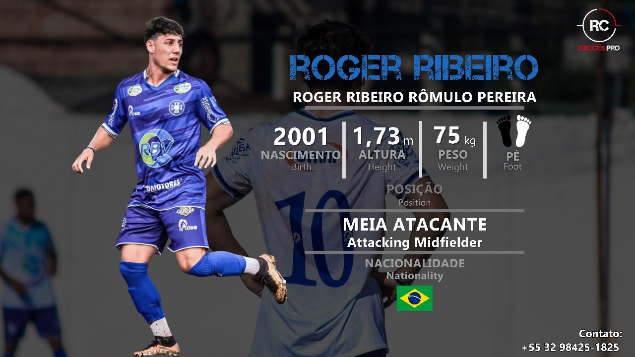 Roger Ribeiro - Meia Atacante (Attacking Midfielder) - 2001 (2023 ...