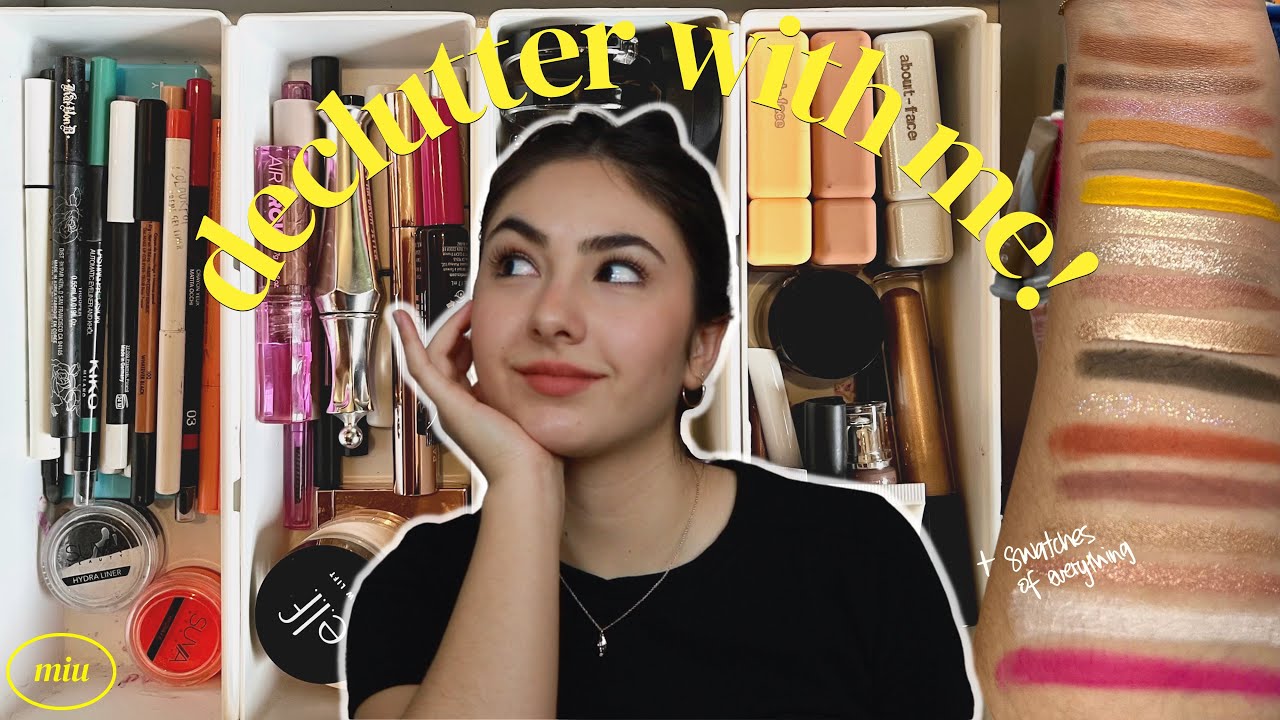 Declutter My Makeup Collection With Me: Single Shadows, Eyeliners ...