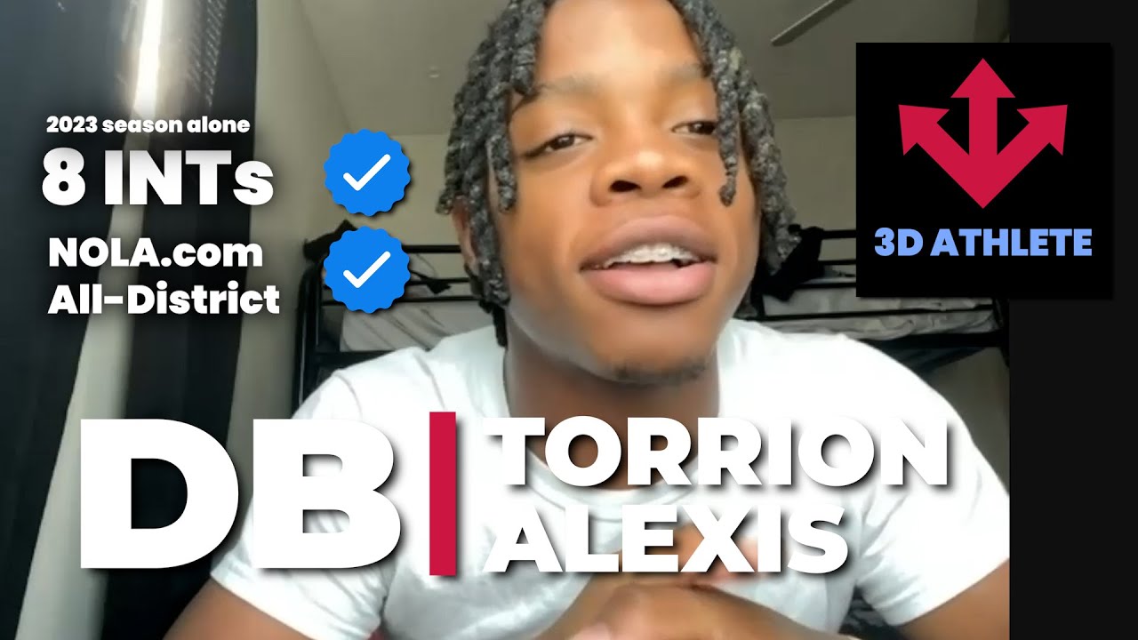 Torrion Alexis - 2023 DB (All-State 4A) (3D Athlete) - YouTube
