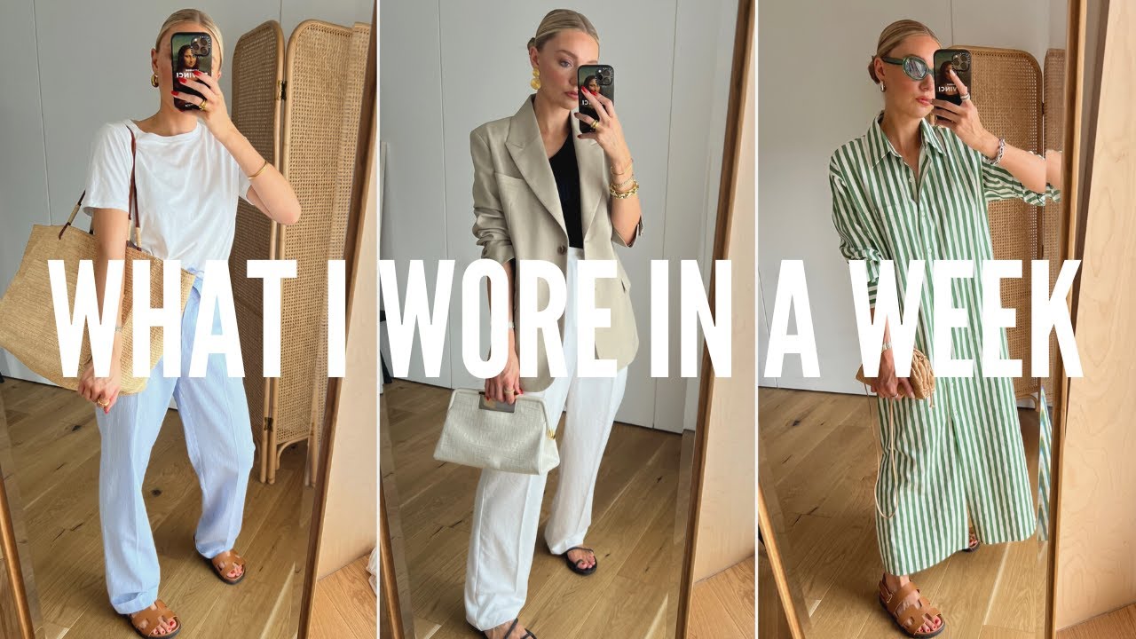 WHAT I WORE IN A WEEK - AUGUST EDITION - YouTube