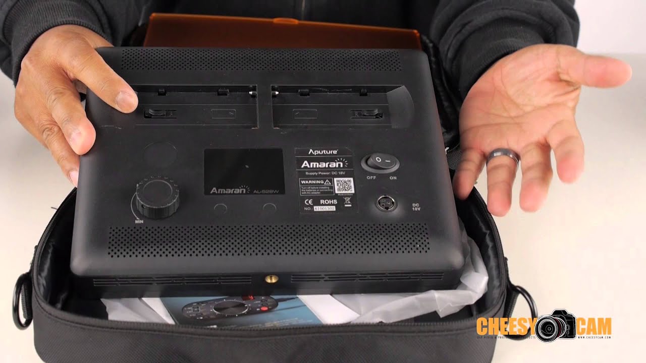 Aputure Amaran AL-528W AL-528S AL-528C LED Video Light Test - YouTube