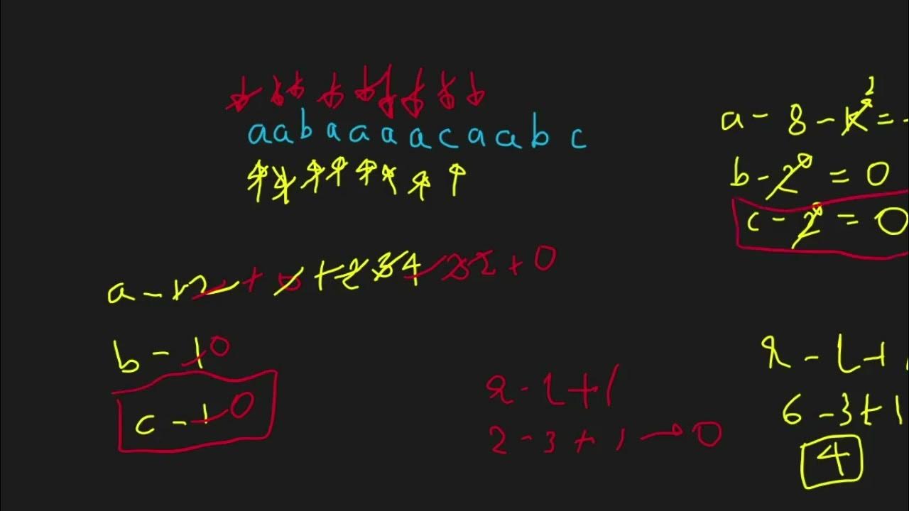 Leetcode 2516 . Take K of Each Character From Left and Right - YouTube