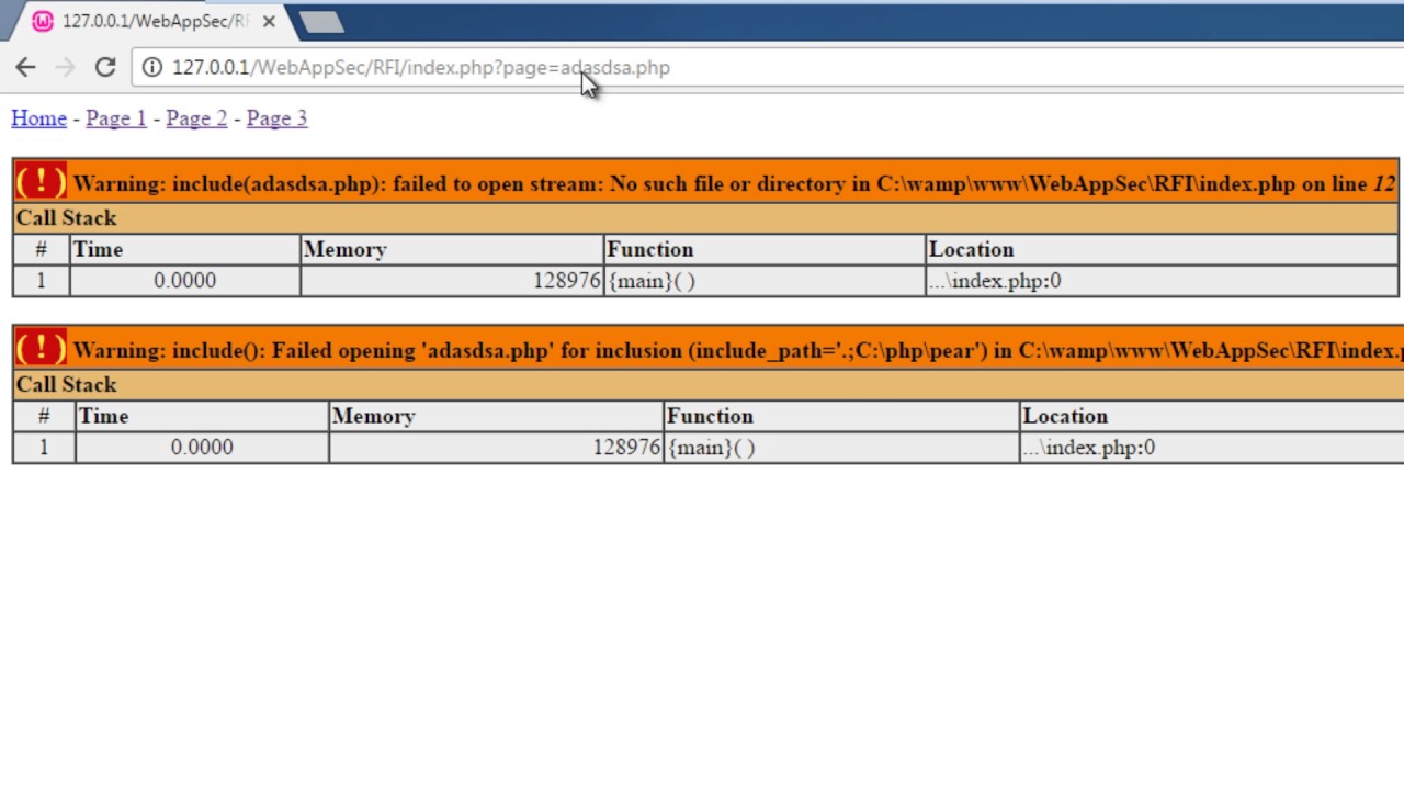 13 Demonstration of File Inclusion Attack - YouTube
