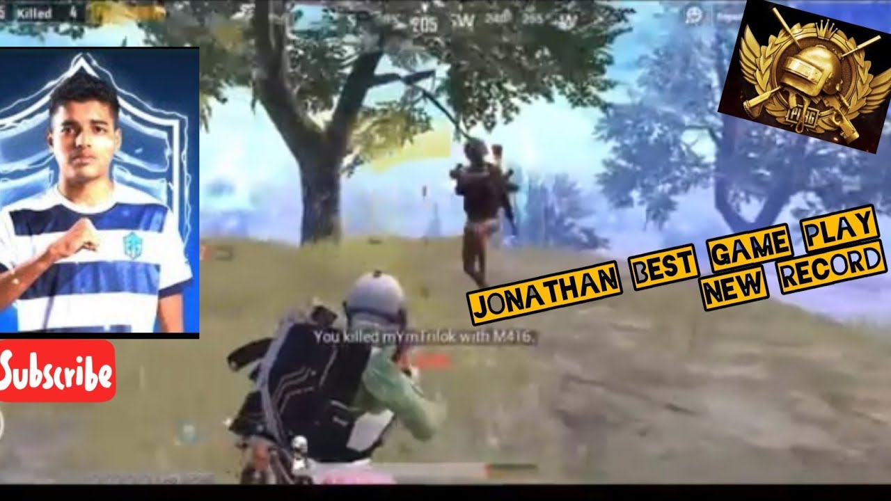 Jonathan best gameplay ever/new record/pubg mobile - YouTube