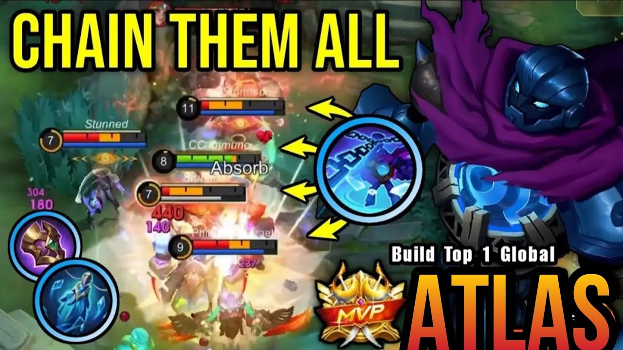 100% CAN'T RUN!! Atlas Chain All His Enemies!! Build Top 1 Global Atlas ...
