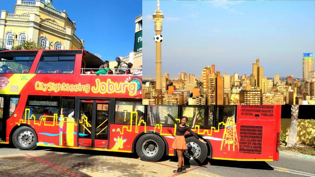 Johannesburg City on a Tour Bus ride | hop on , hop off - YouTube