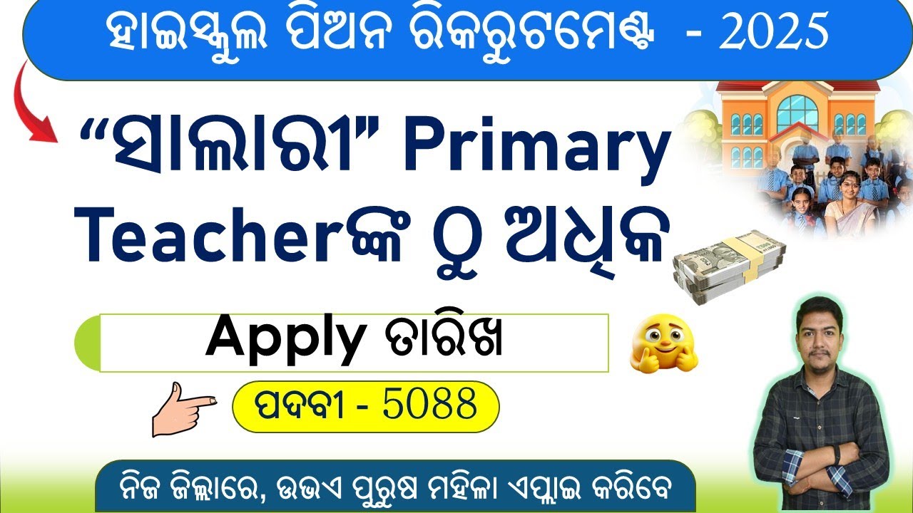 new job vacancy Odisha | peon recruitment | selection process | APPLY ...