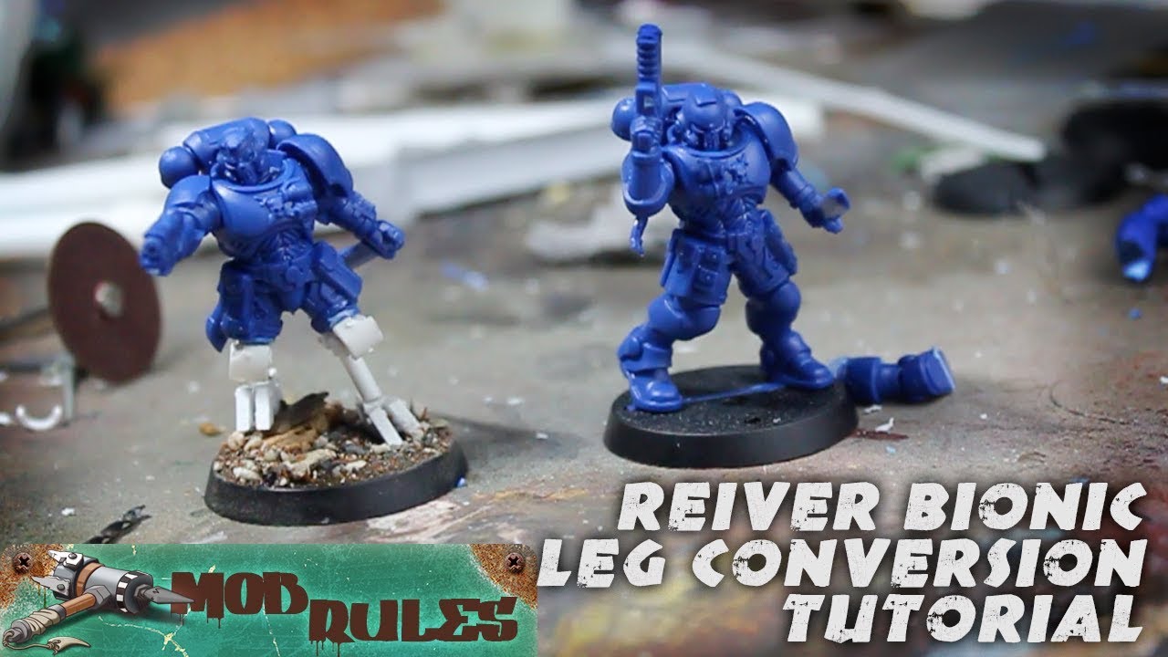 Space Marine Reiver custom bionic legs tutorial - YouTube
