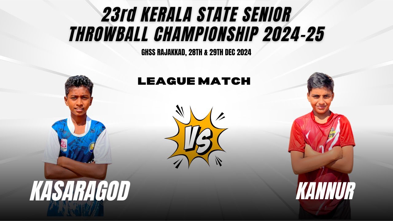 KANNUR VS KASARAGOD || DAY 1 || KERALA STATE MINI THROWBALL ...