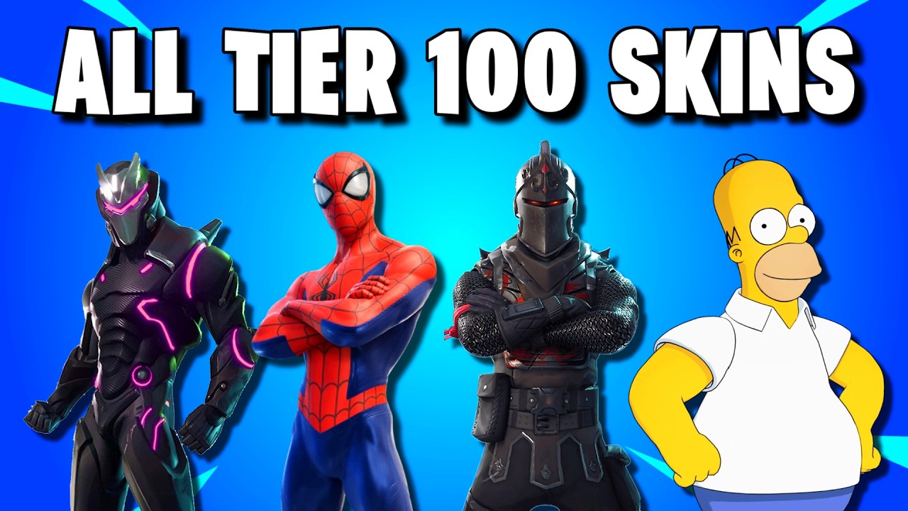 All Tier 100 Battle Pass Skins in Fortnite (Chapter 1 - Chapter 7 ...