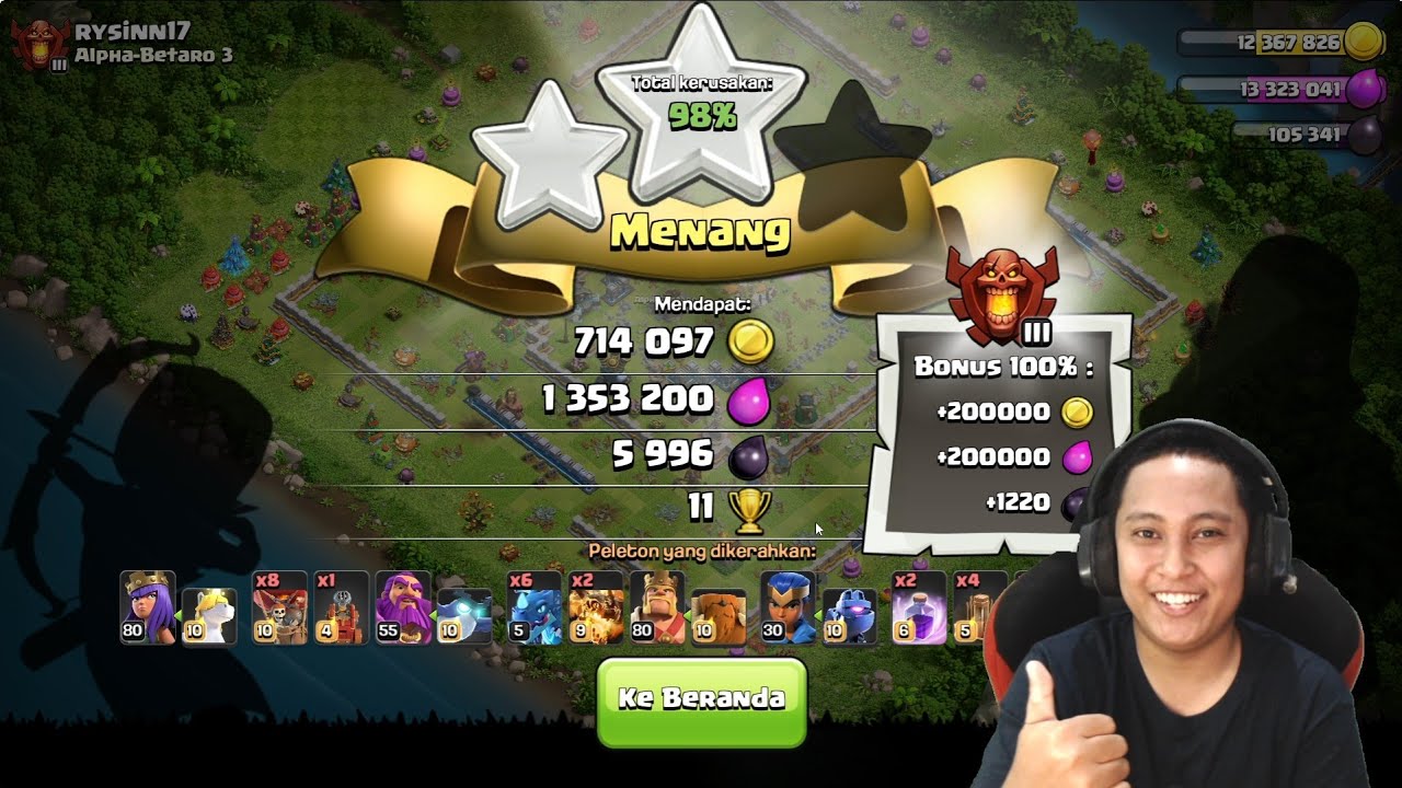 LOOT TERBESAR DI COC...!!! | COC INDONESIA - YouTube