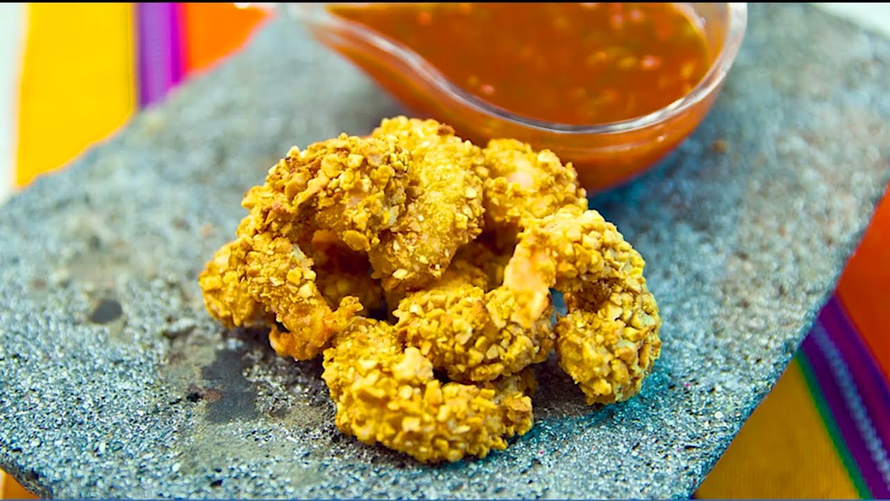 Camarones empanizados en semillas de marañón | Recetas fáciles y ...