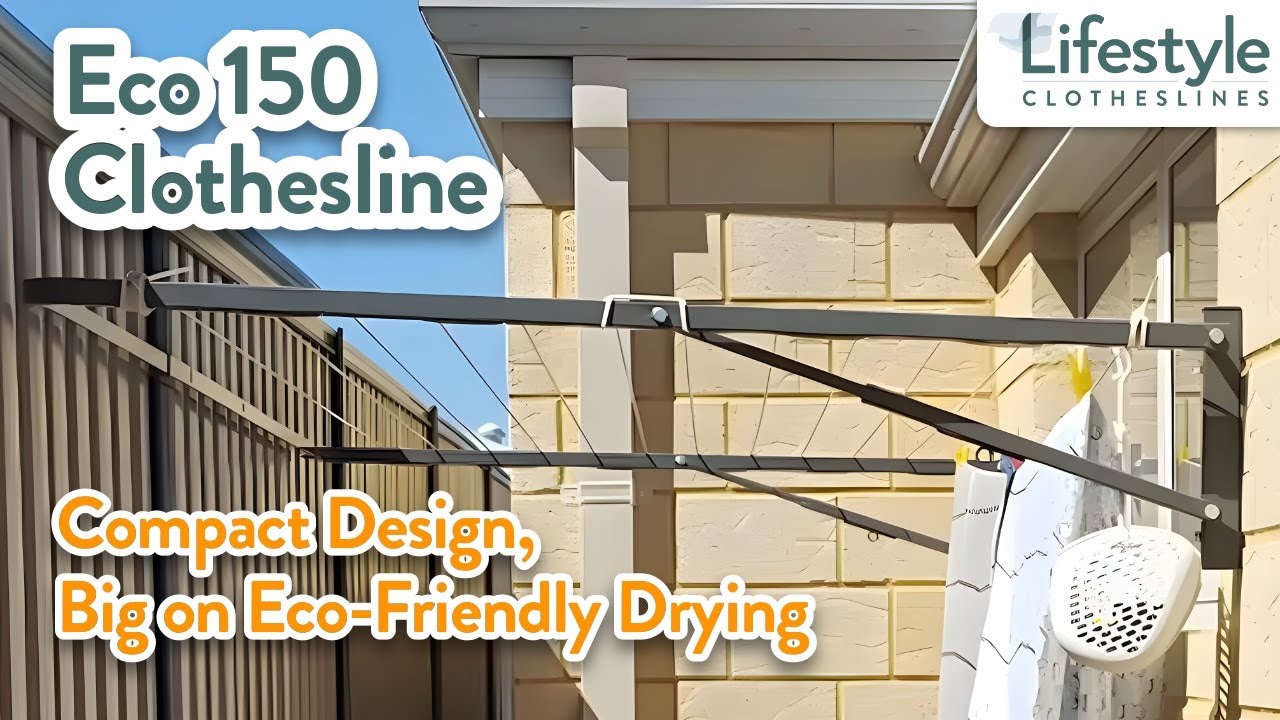 Eco 150 Clothesline Product Overview - Lifestyle Clothesline - YouTube