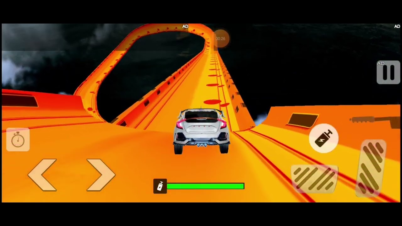 Crazy stunt ramp car driving schools simulator Android games - YouTube
