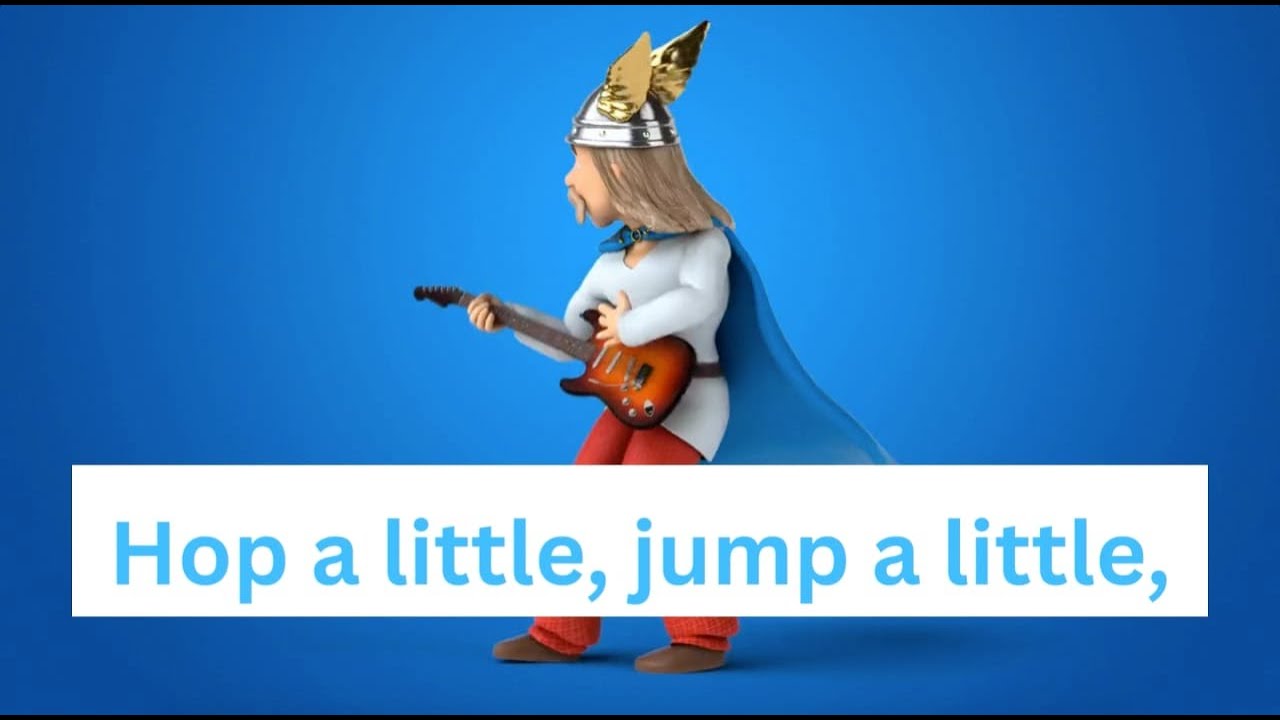 hop a little jump a little rhyme || one two three || poem || kids songs ...