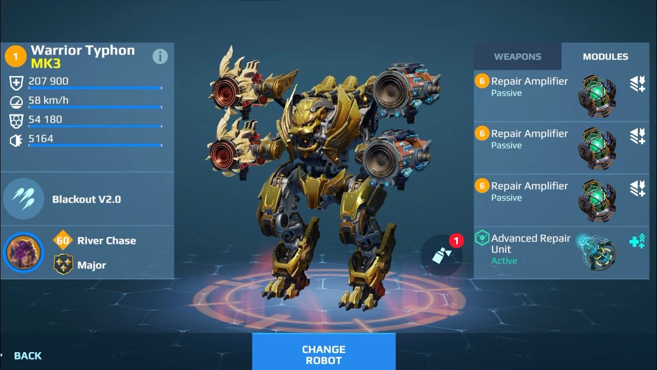 Typhon Using 3 Repair Amplifier works? Let’s test | War Robots Gameplay ...