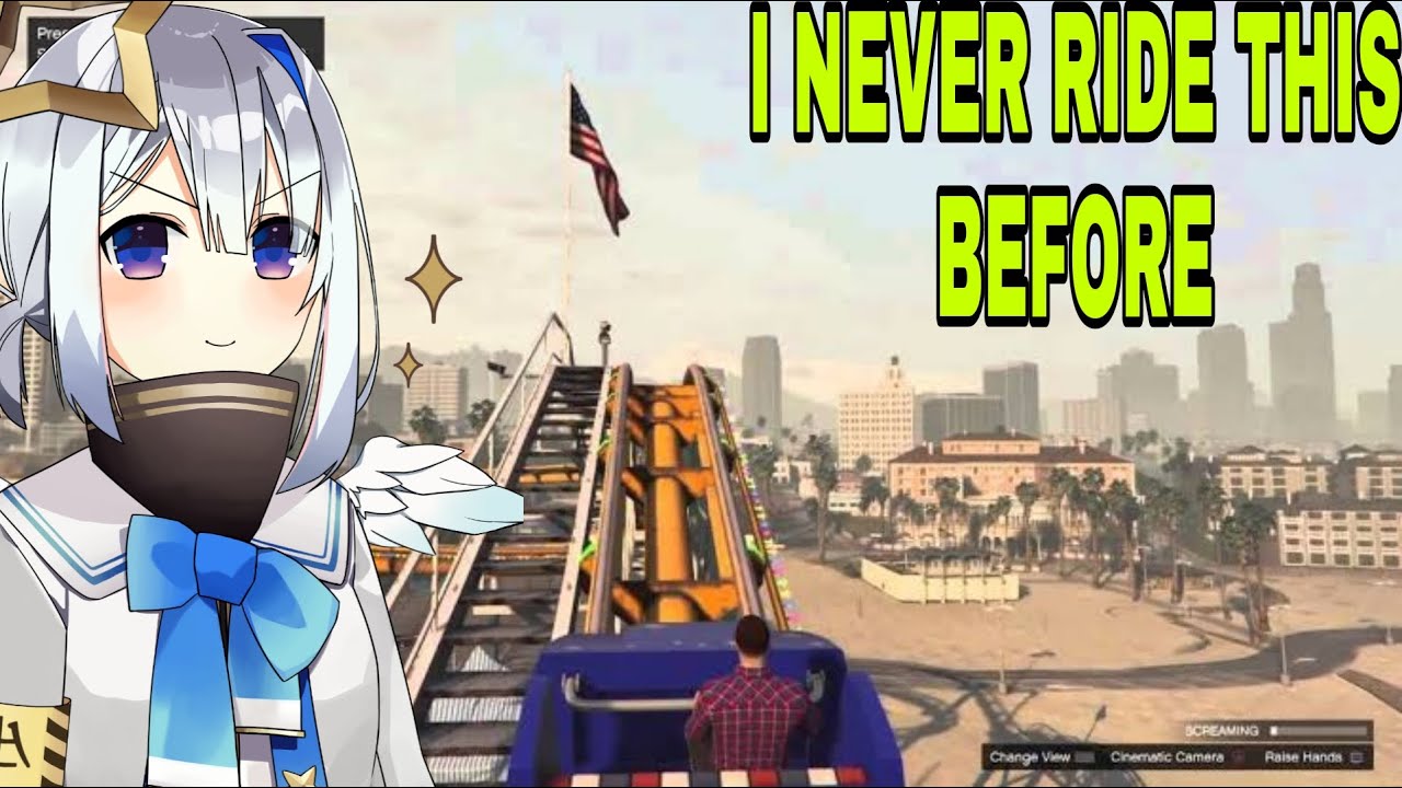#Hololive #Vtuber AMANE KANATA RIDE ROLLER COASTER FOR THE FIRST TIME AND IT'S CUTE [ENG SUB ...