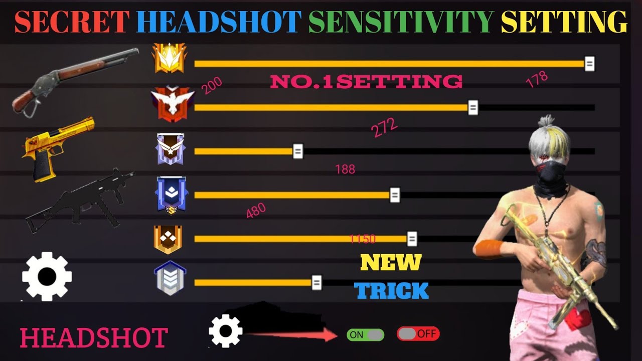 Free fire headshot setting!!free fire headshot setting sensitivity 2024 ...